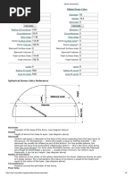 Dome Formulas | PDF