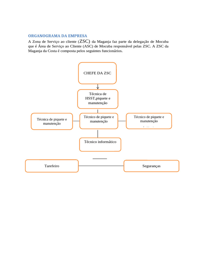 Organograma Da Empresa | PDF