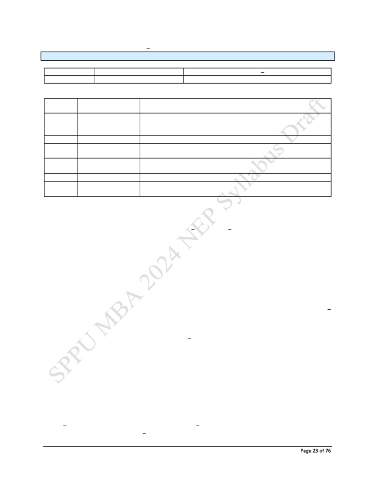 MBA Syllabus 2024 Pattern 09.08.20241 | PDF | Analytics | Data Analysis