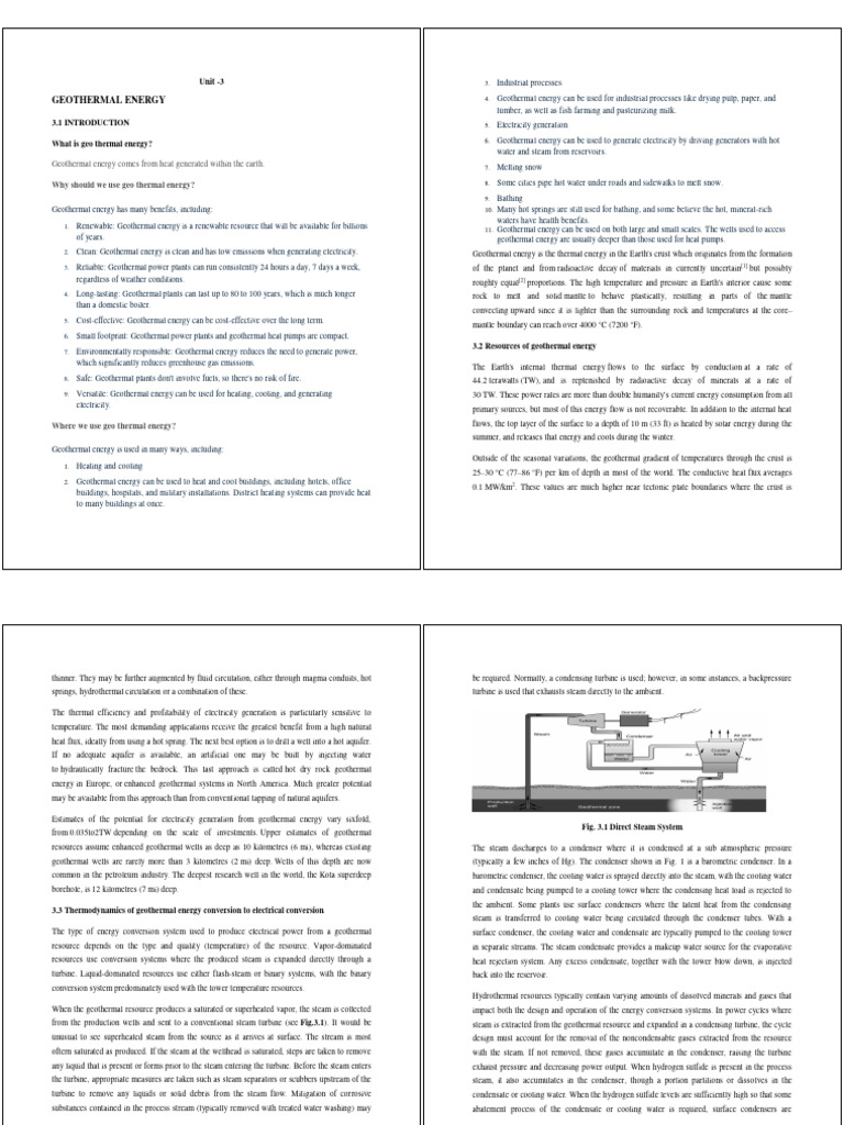 Unit 3 RER Notes | PDF | Fuel Cell | Magnetohydrodynamics