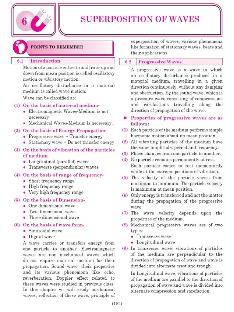 6 Superposition WavePhysicsRSolution | PDF