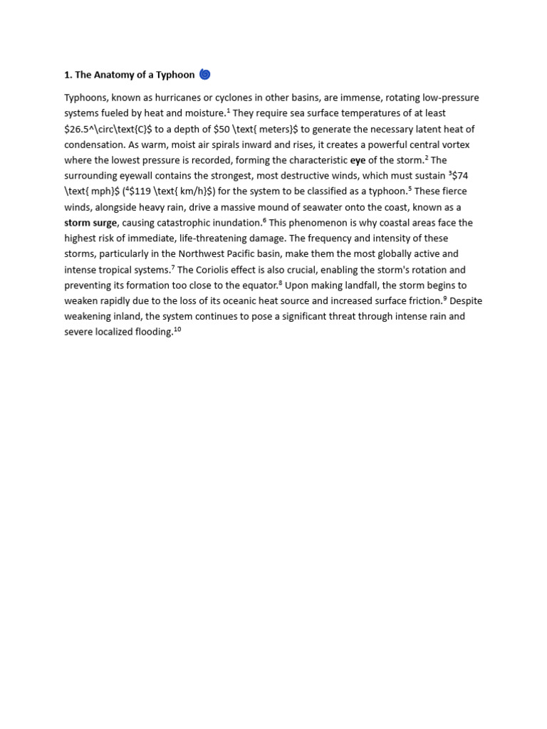 The Anatomy of Typhoon | PDF