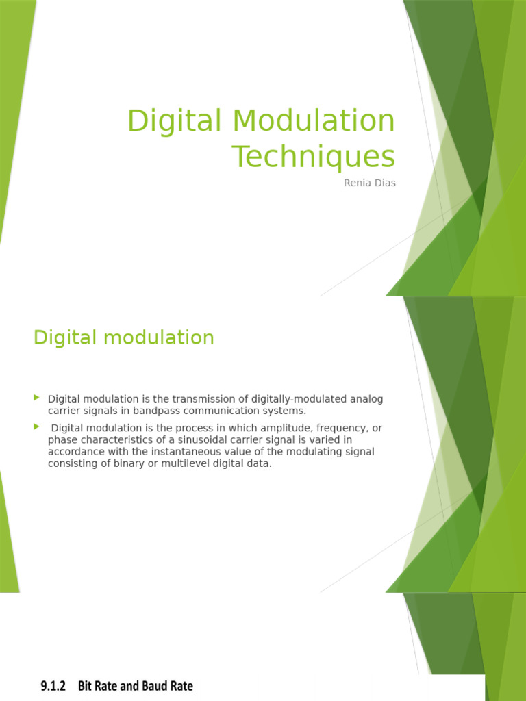 Digital Modulation Techniques | PDF | Computer Engineering | Electronics