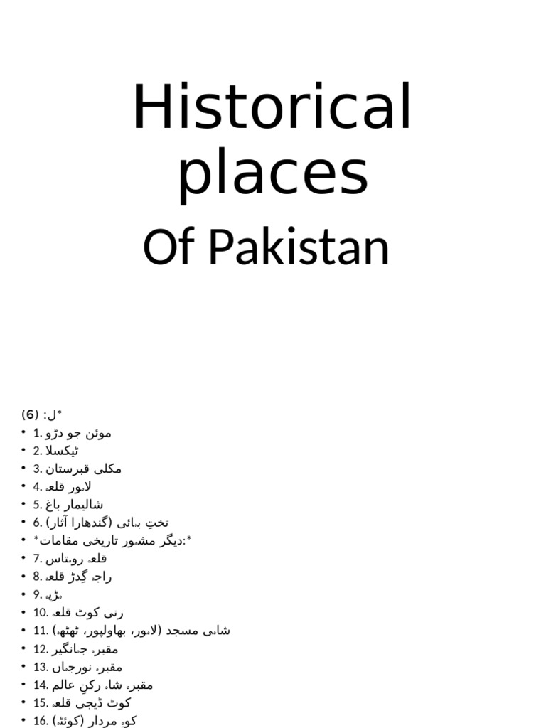 Historical Placea | PDF