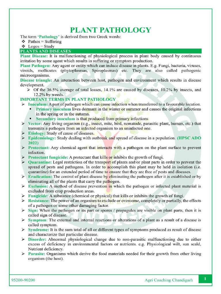 Plant Pathology | PDF