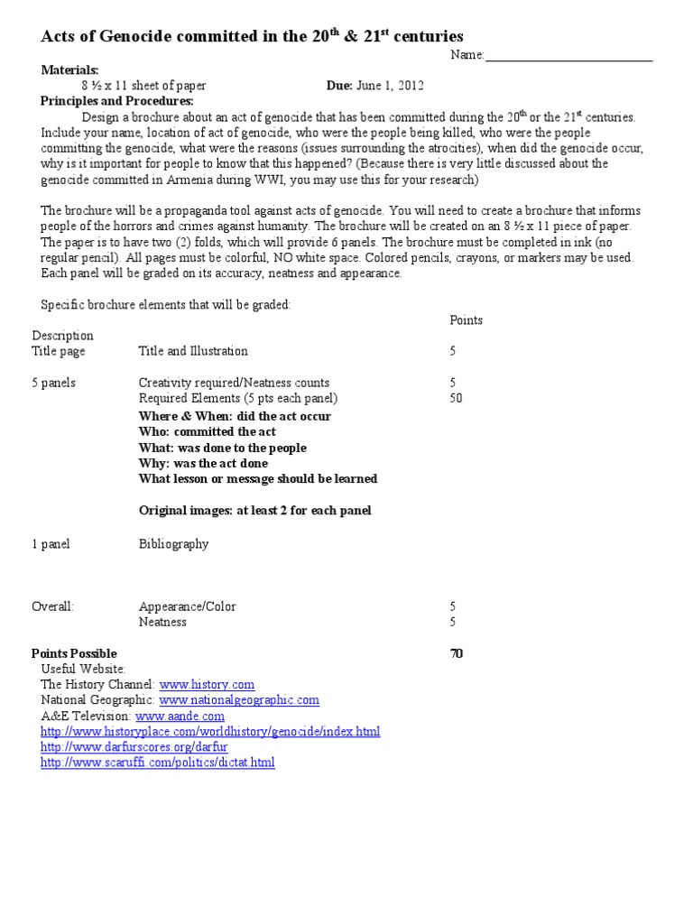 Brochuregenocides | PDF | Social Science | History