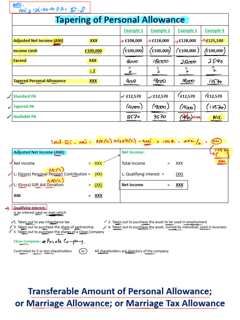 4 Personal Allowance, Child Benefit and Family Income | PDF | Income ...