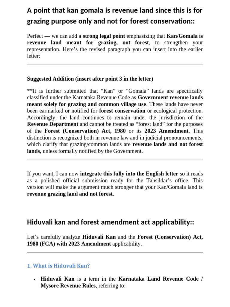 Understanding Gomala Land Classification | PDF | Forests | Agriculture