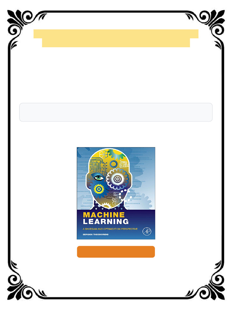Machine Learning A Bayesian and Optimization Perspective 1st Edition ...