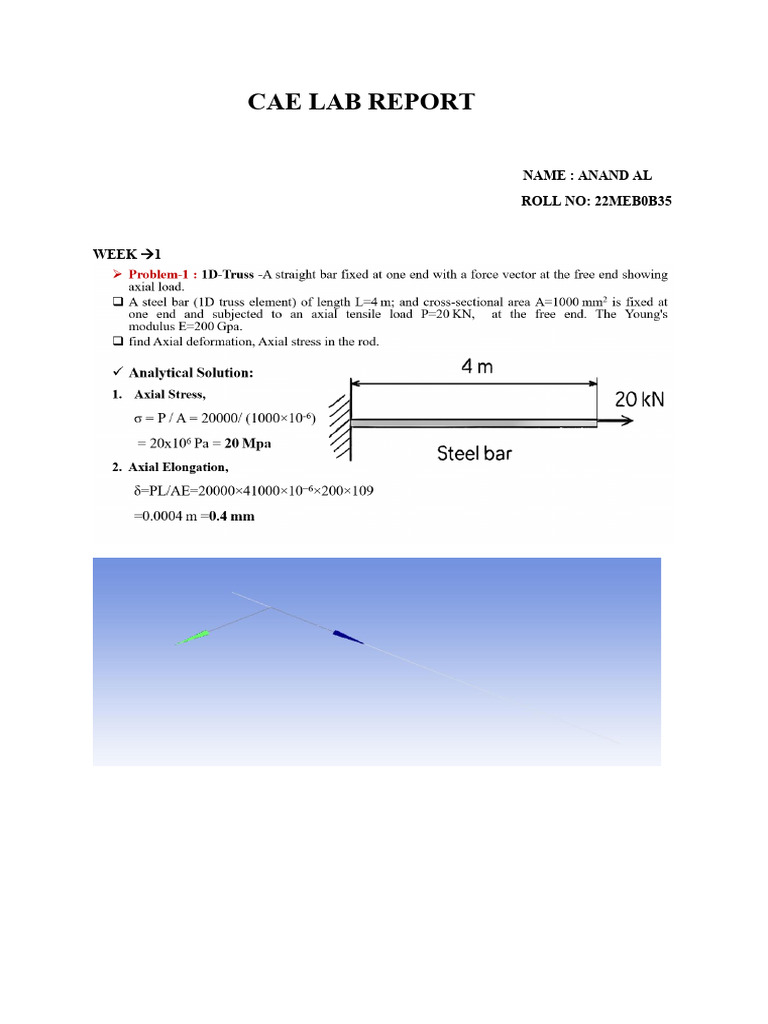 Cae Lab 22meb0b35 | PDF