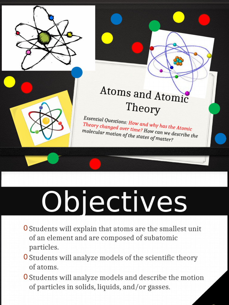 Atoms and Atomic Theory PowerPoint | PDF | Atoms | Atomic Nucleus