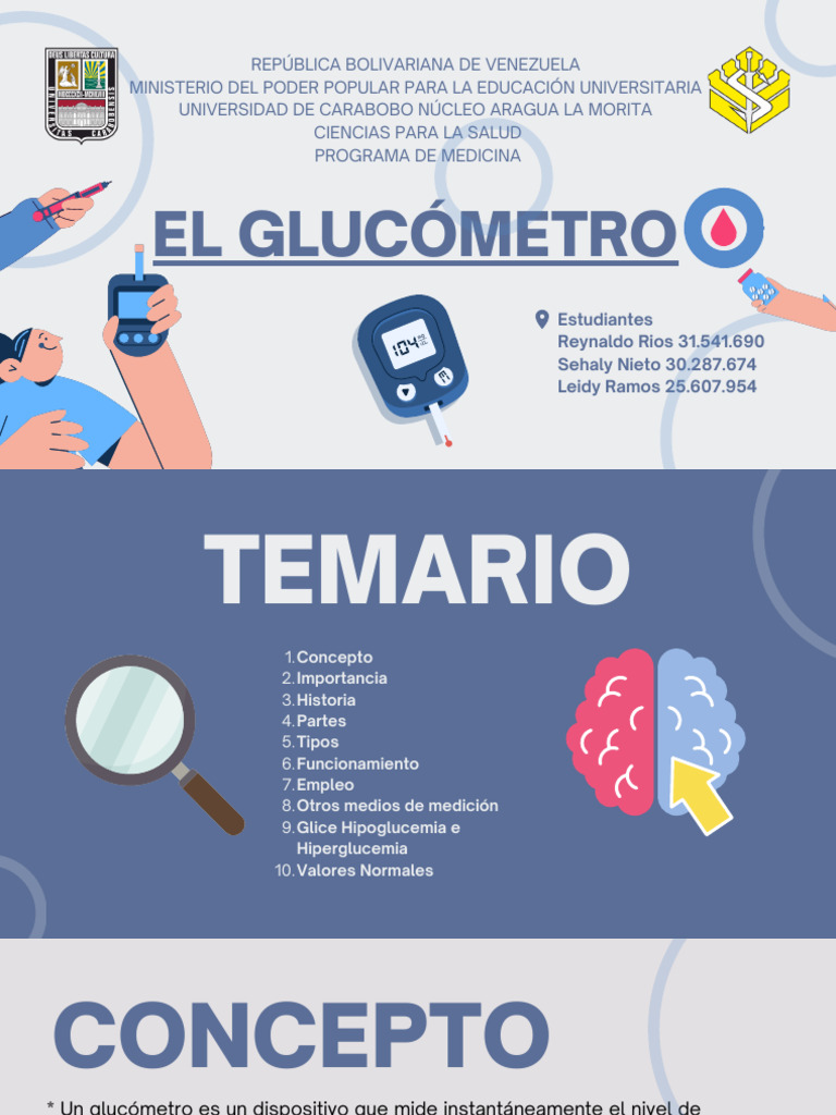 Historia y Funcionamiento del Glucómetro | PDF | Diabetes ...