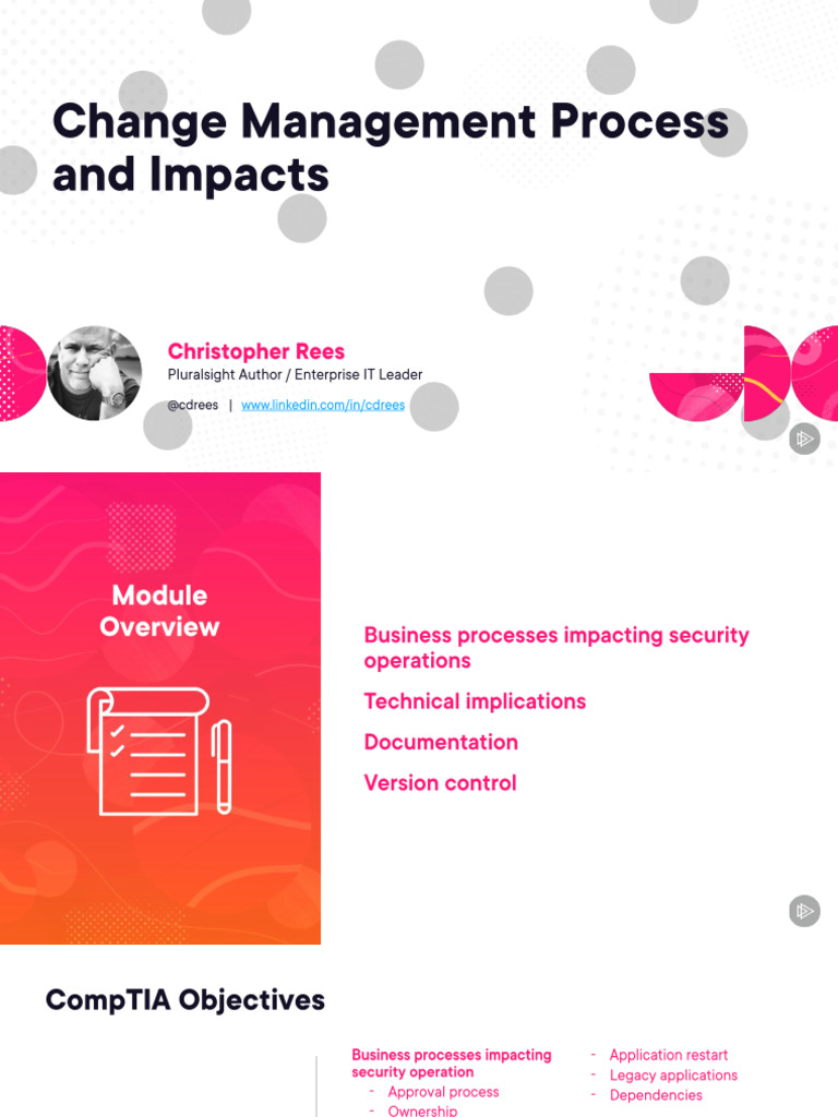 001 Change Management Processes and Impacts - Slides | PDF