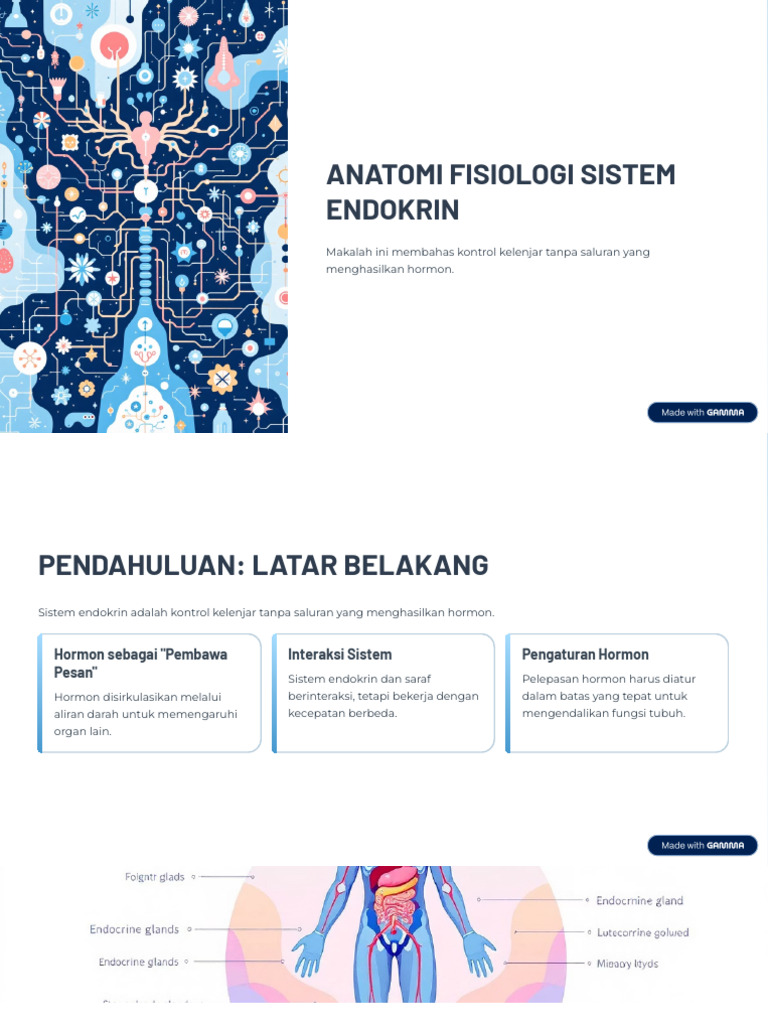 Anatomi Fisiologi Sistem Endokrin | PDF