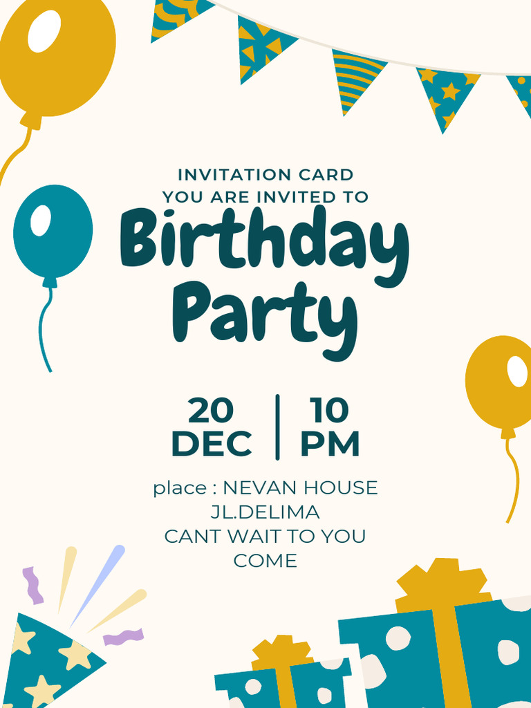 Blue Simple Birthday Party A4 Document - 20250924 - 180616 - 0000 | PDF