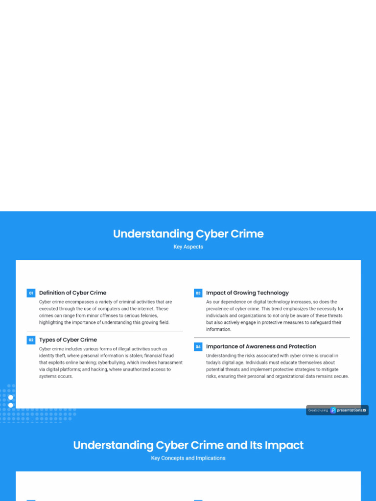 Protection Against Cyber Crime | PDF
