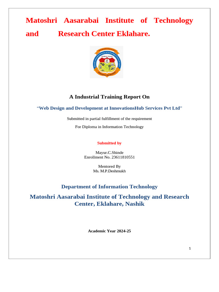Industrial Report | PDF | Security | Computer Security