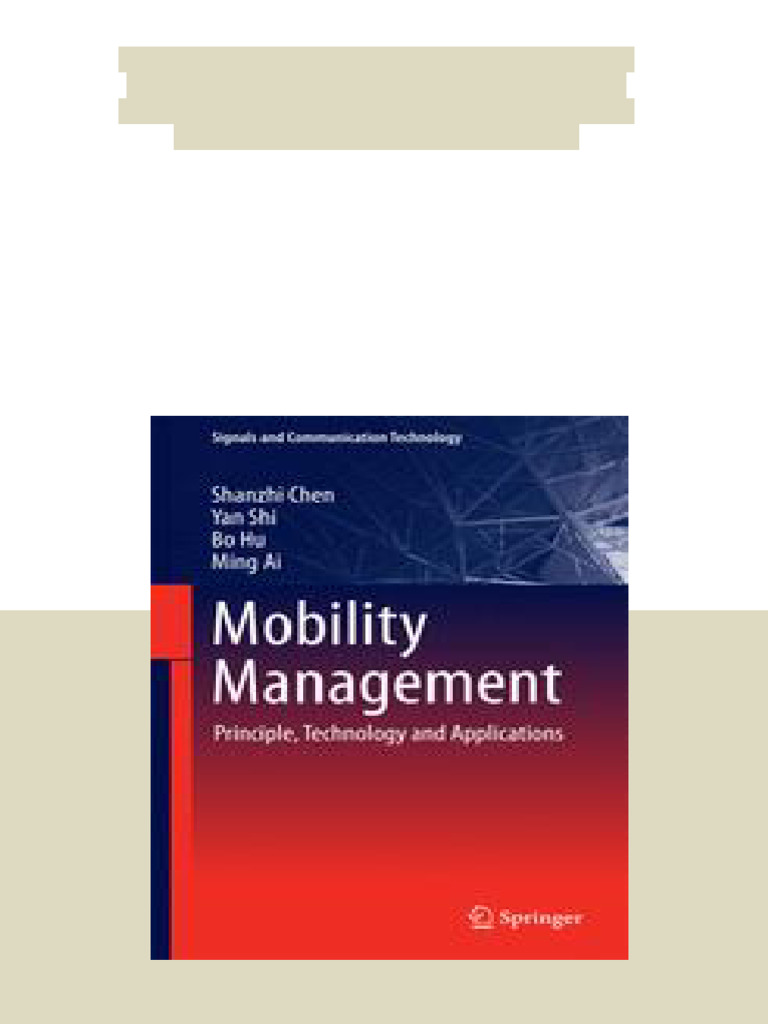 (Ebook) Mobility Management: Principle, Technology and Applications by ...