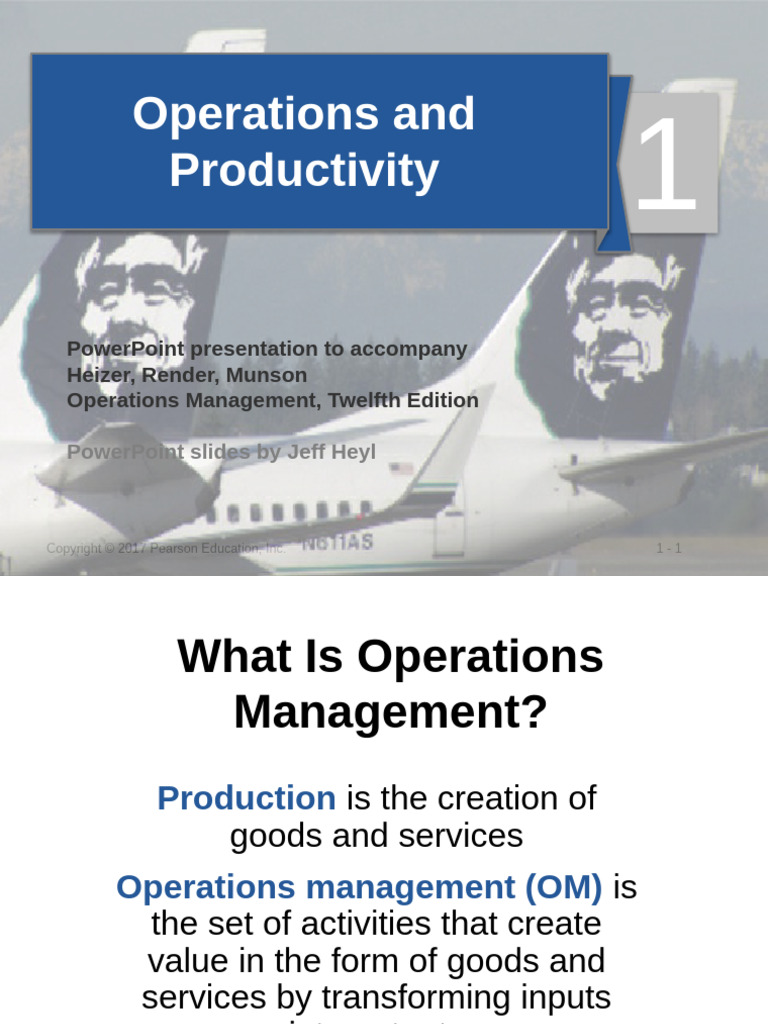 Operations Management Overview and Strategies | PDF | Supply Chain ...