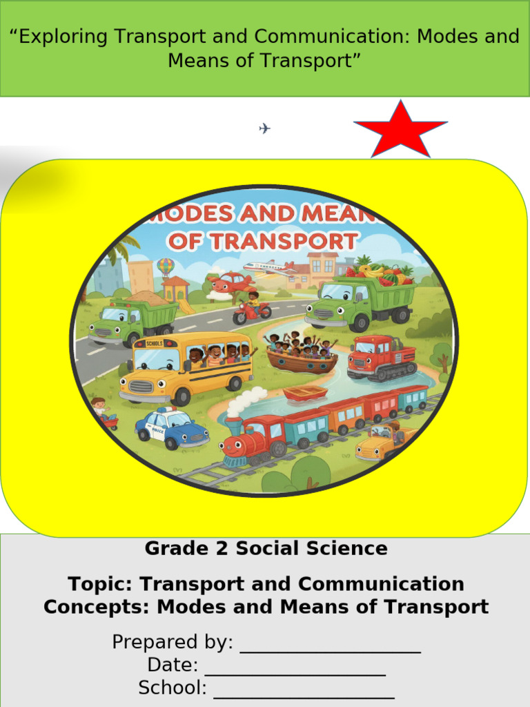 Means and Mode of Trasnport | PDF | Transport | Mode Of Transport