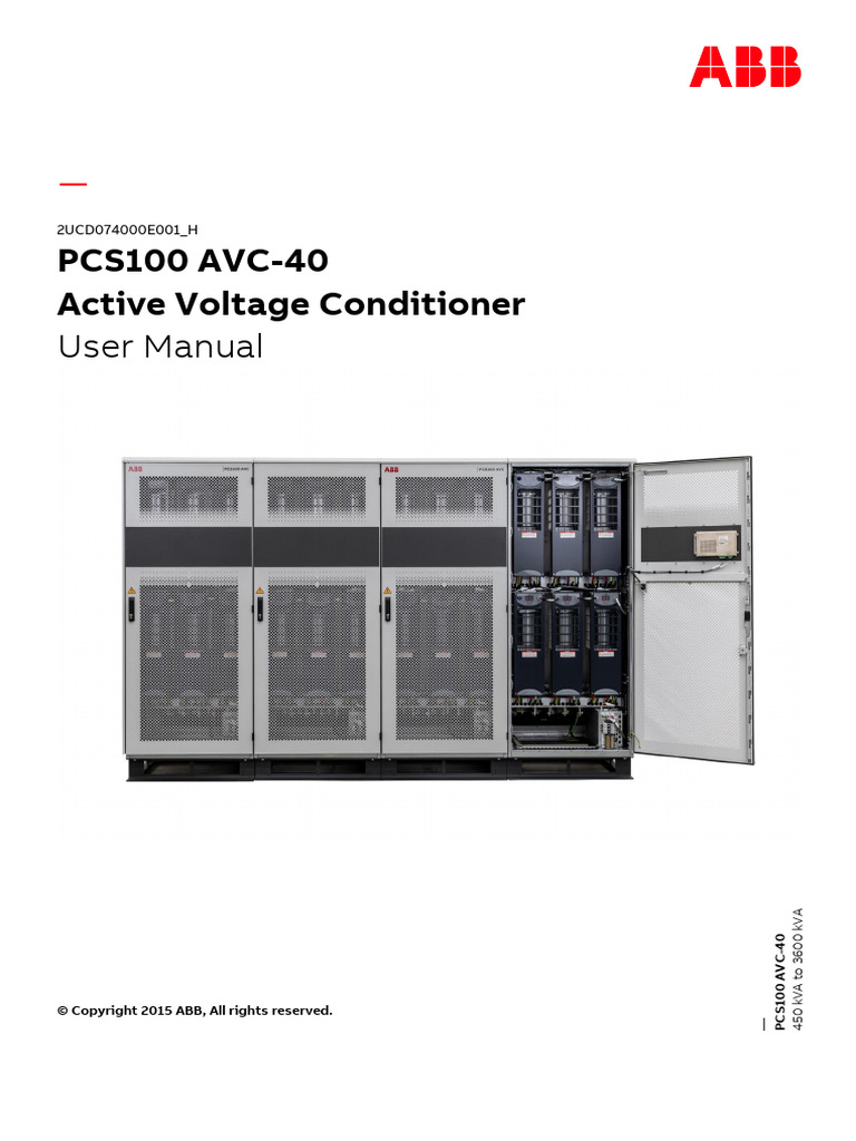 2ucd074000e001 en H Pcs100 Avc-40 User Manual | PDF | Menu (Computing ...