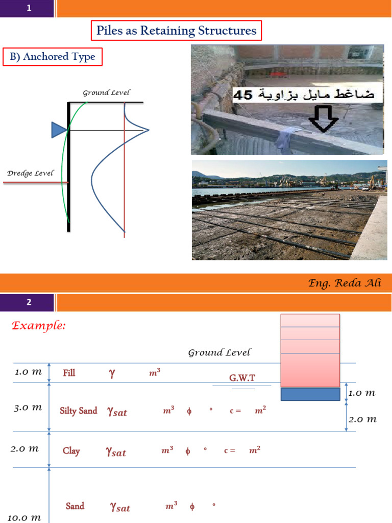 02 Piles As Retaining Structures | PDF | Soil | Natural Materials