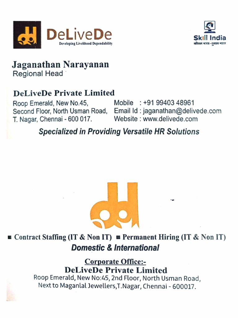 Visiting Card. | PDF