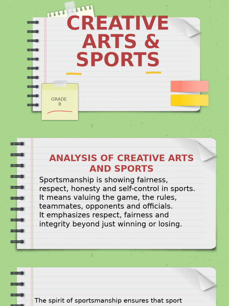 Sportsmanship in Creative Arts & Sports | PDF | Sports | Social Psychology