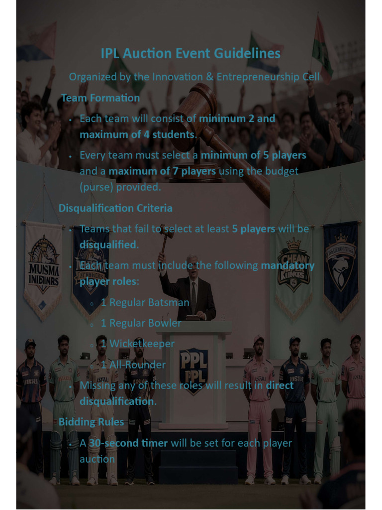 Ipl Guidelines | PDF
