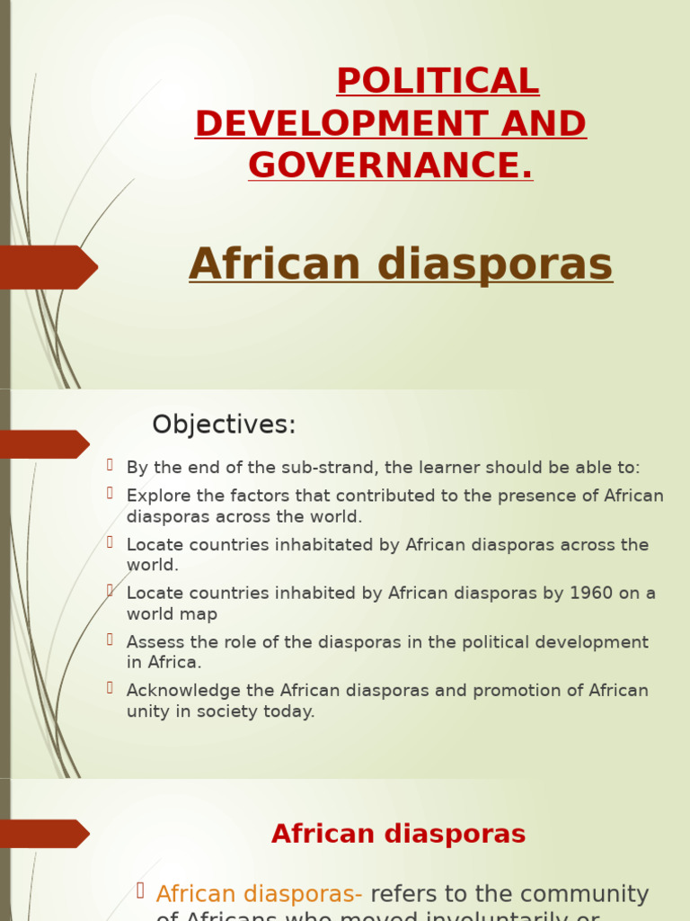 Africa Diasporas | PDF