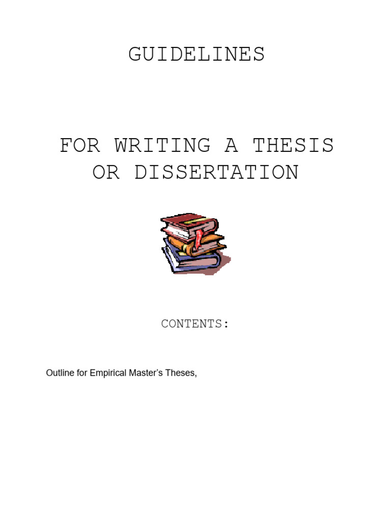 Thesis Outline | PDF | Methodology | Thesis