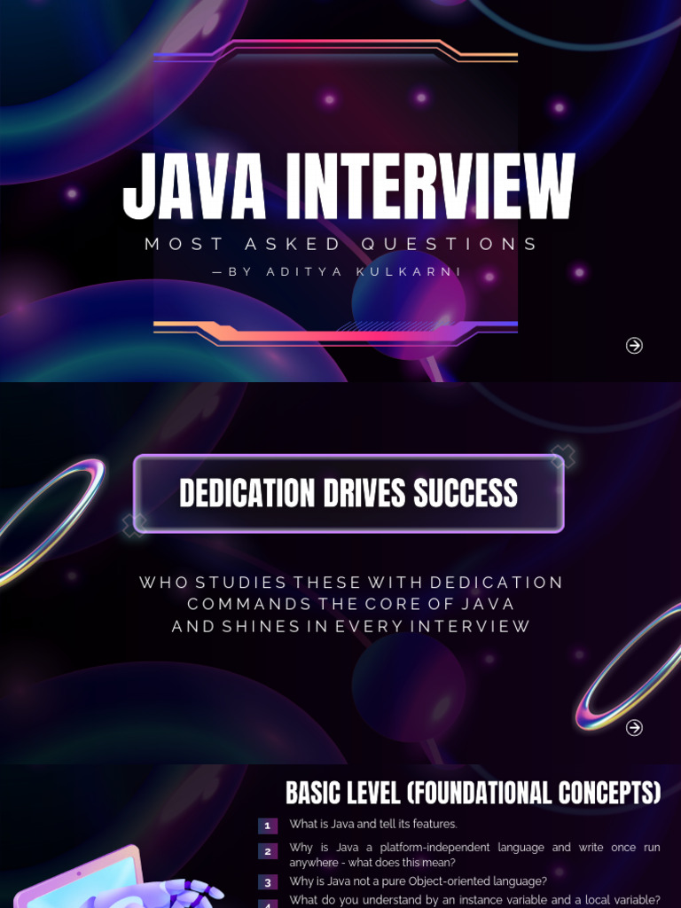 Most Asked Java, Oops & Coding Questions PDF | PDF | Method (Computer ...