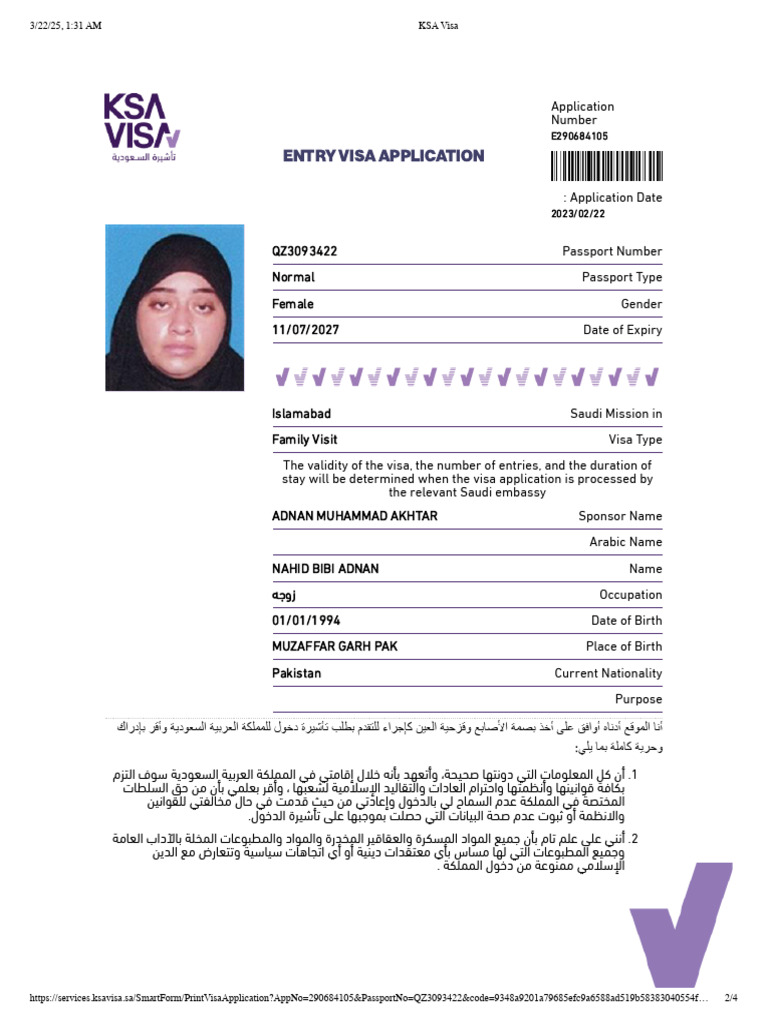 KSA Visa | PDF