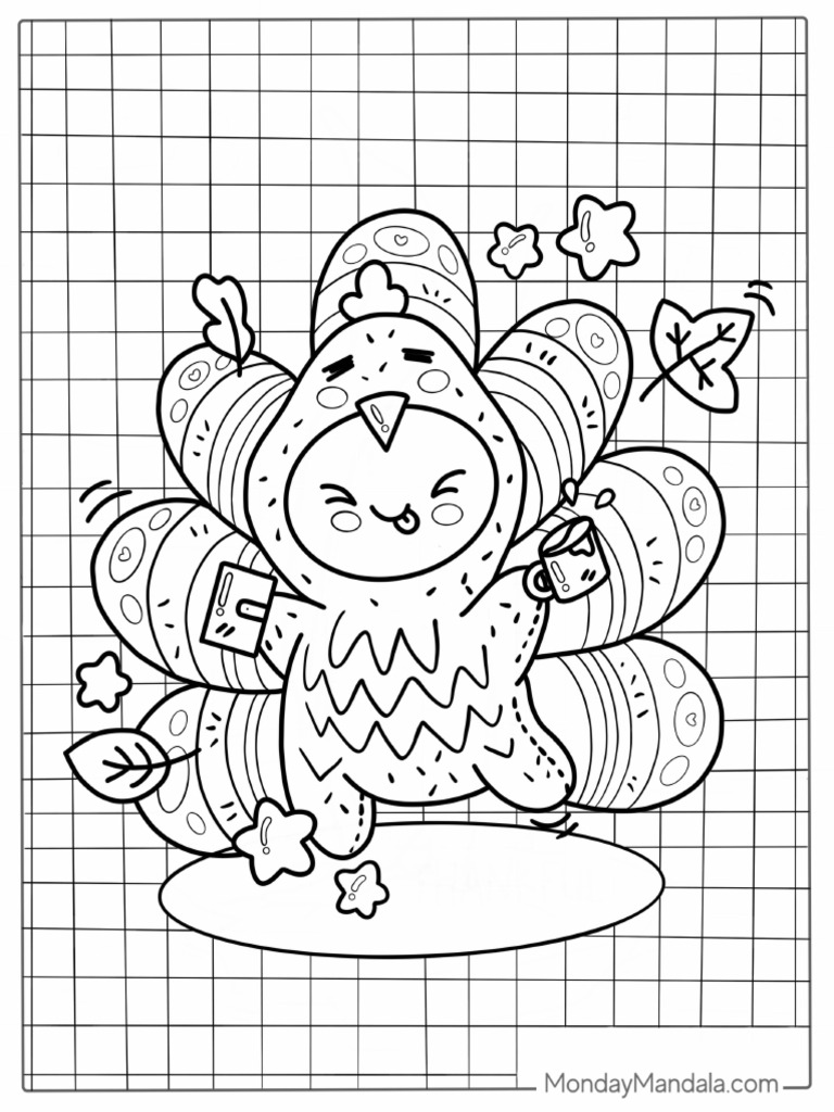 Kawaii Doodle Coloring Page | PDF