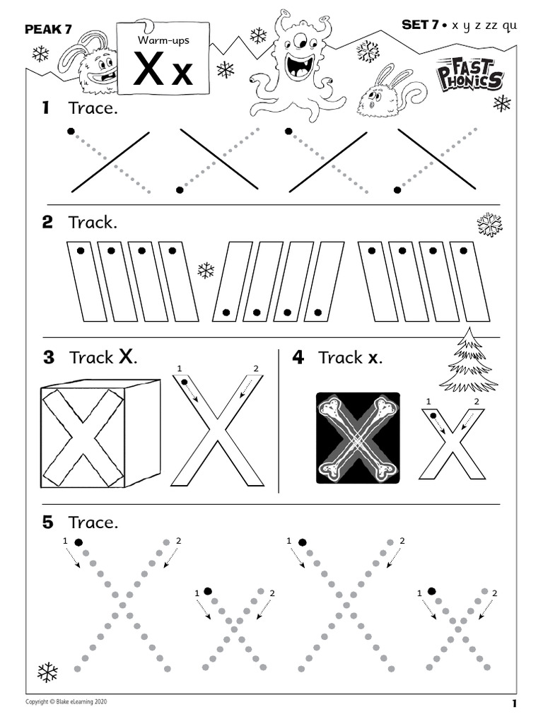 Activity Sheet FP Fast Phonics Worksheets Peak 7 Peak 7 Handwriting | PDF