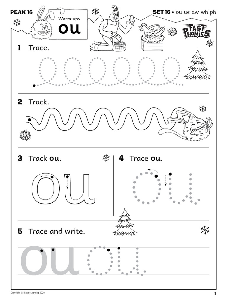 Phonics Warm-ups: ou, ue, aw, wh, ph | PDF
