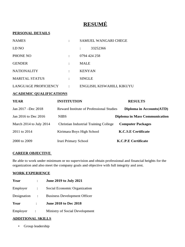 Peter CV Avic | PDF