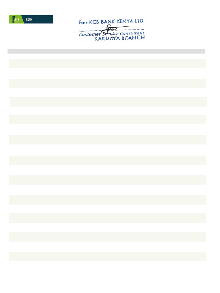 Edith Kcb Statement | PDF | Trade | Cash