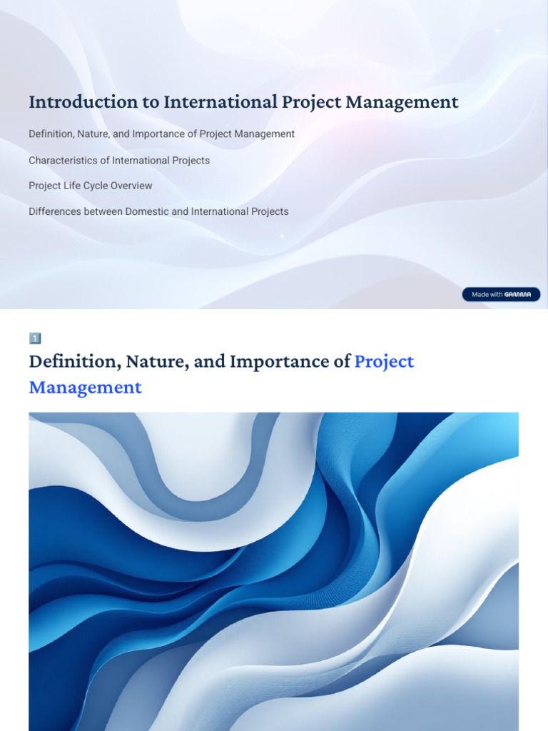 Introduction To International Project Management | PDF | Project ...