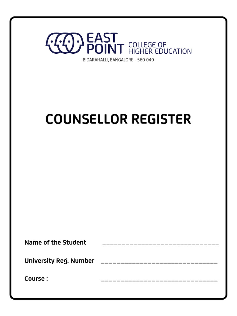 Counselor Register Book Higher Education | PDF | Computer Science ...