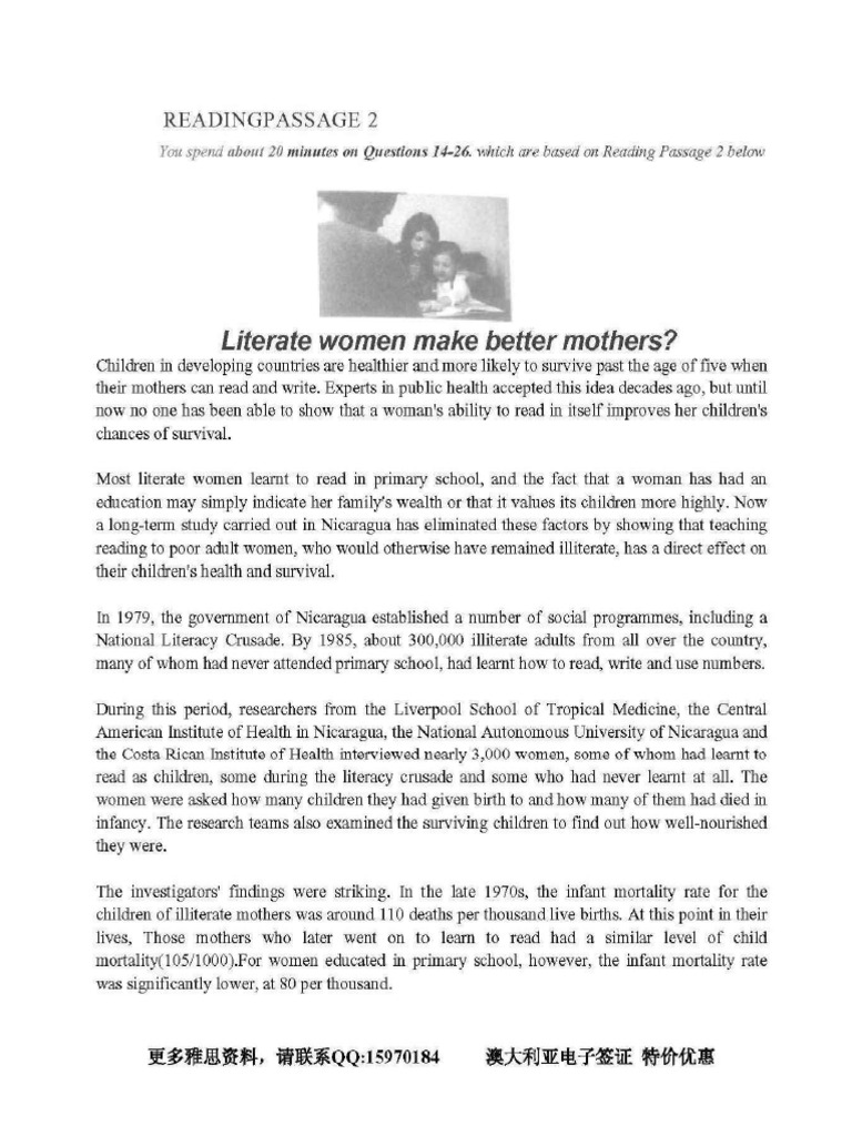 Literate Women Make Better Women - c6t4p2 | PDF