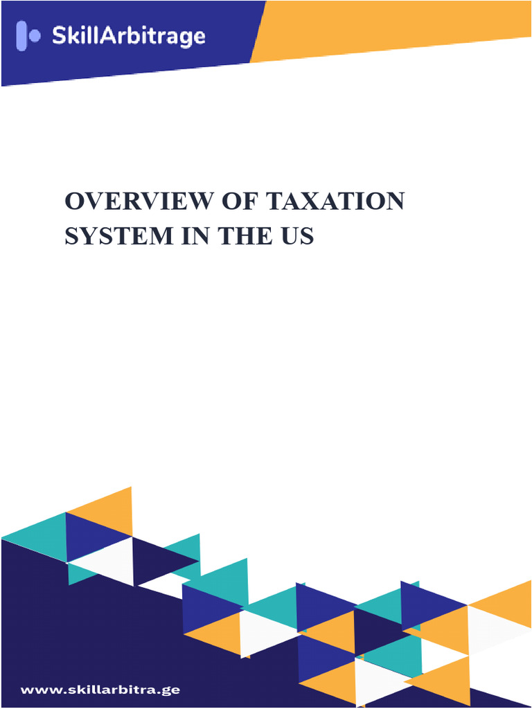 Overview of Taxation System in The US | PDF | Taxes | Income Tax