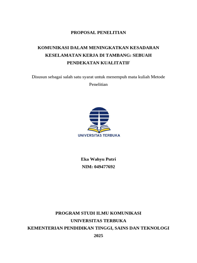 Proposal Eka Wahyu Putri | PDF