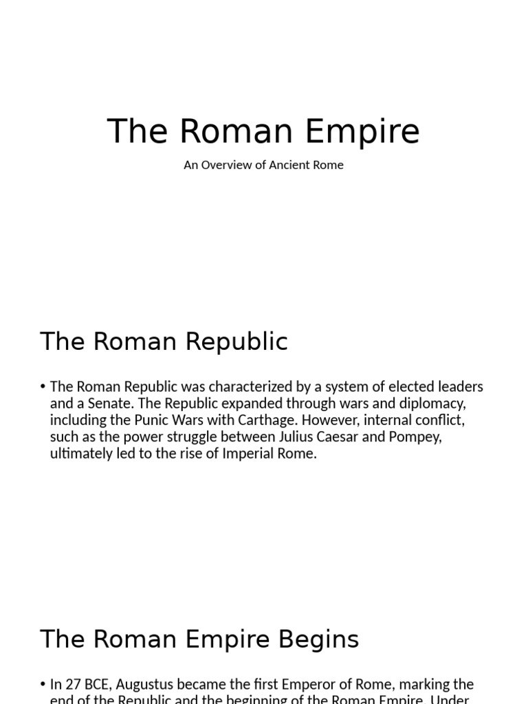 The Roman Empire | PDF