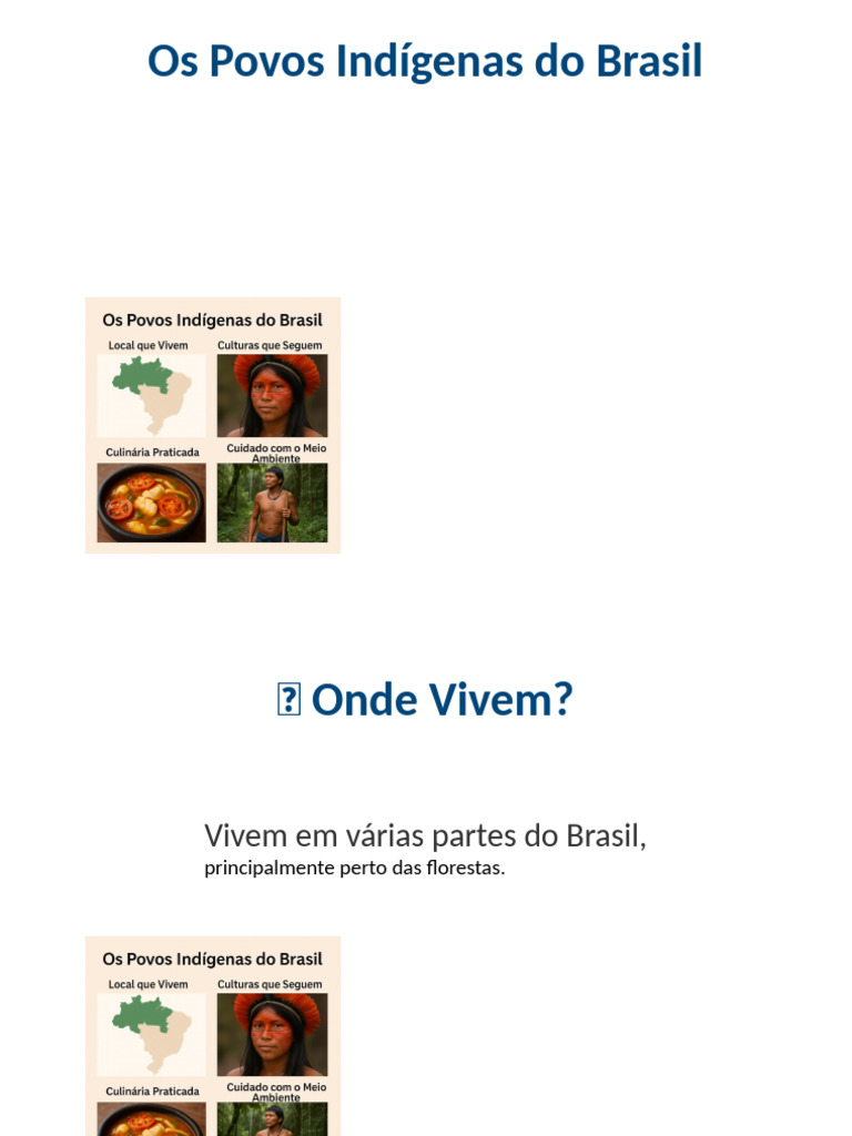 Povos Indígenas do Brasil: Cultura e Habitat | PDF
