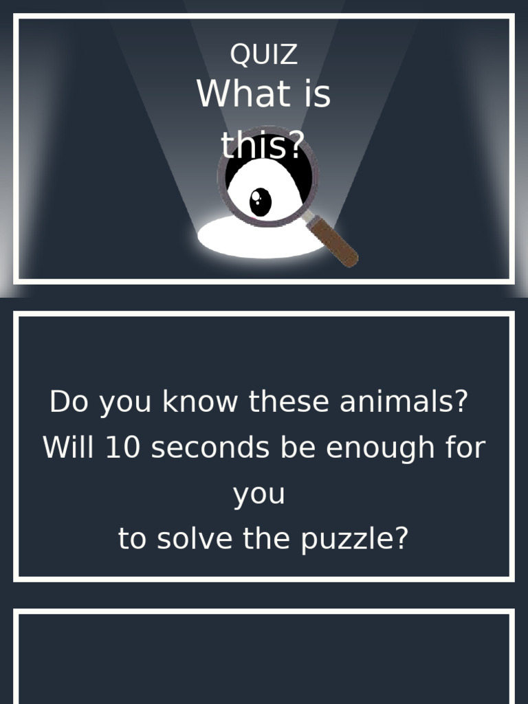 Animal Quiz: Identify These Creatures | PDF