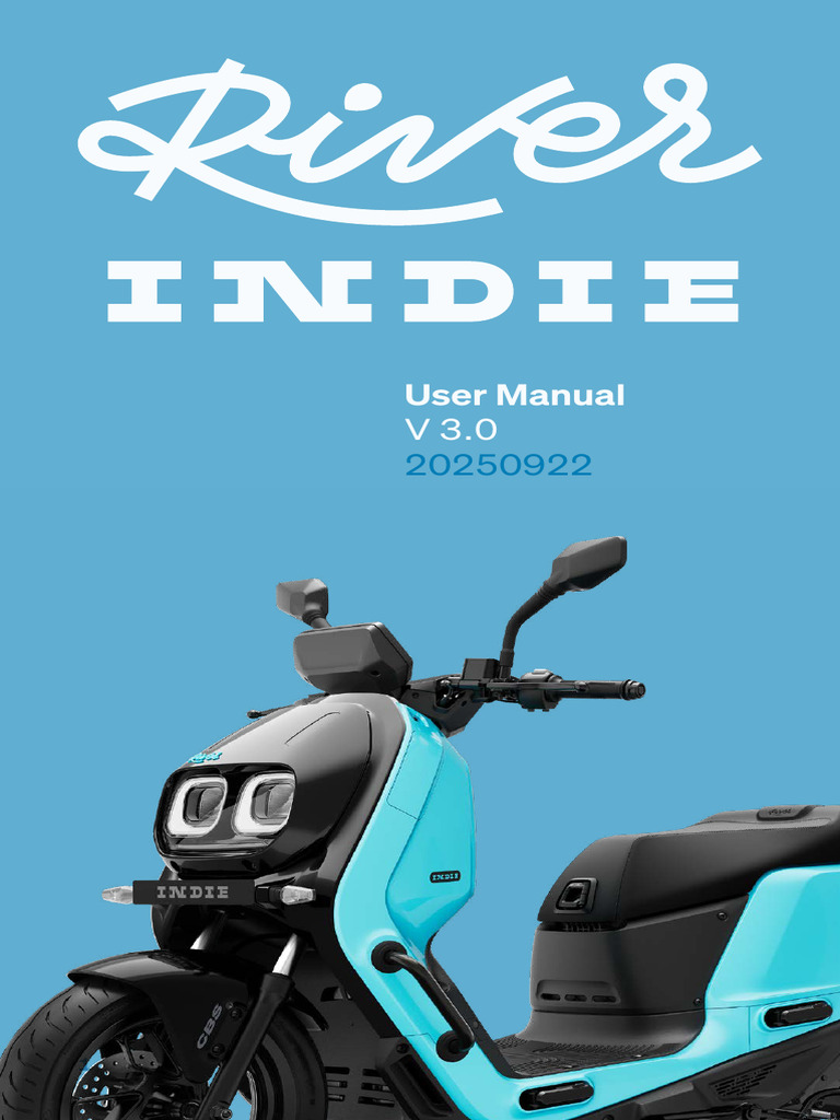 River 20250924 Indie UserManual V3 | PDF | Battery Charger | Brake