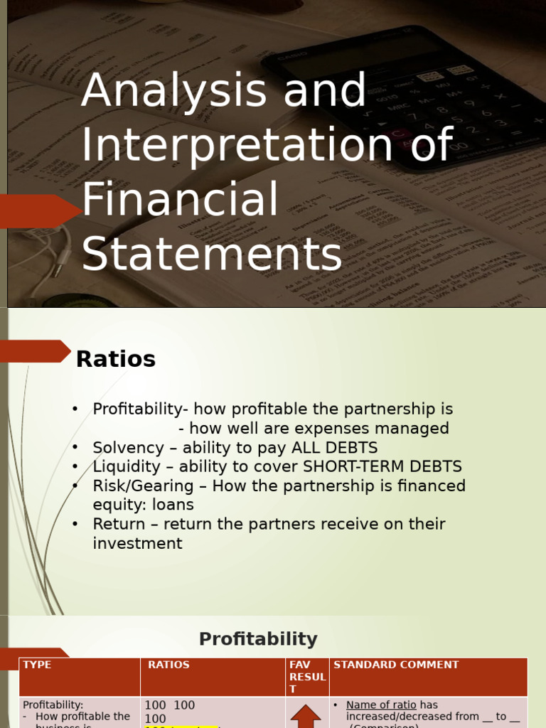 Ratios | PDF | Equity (Finance) | Partnership