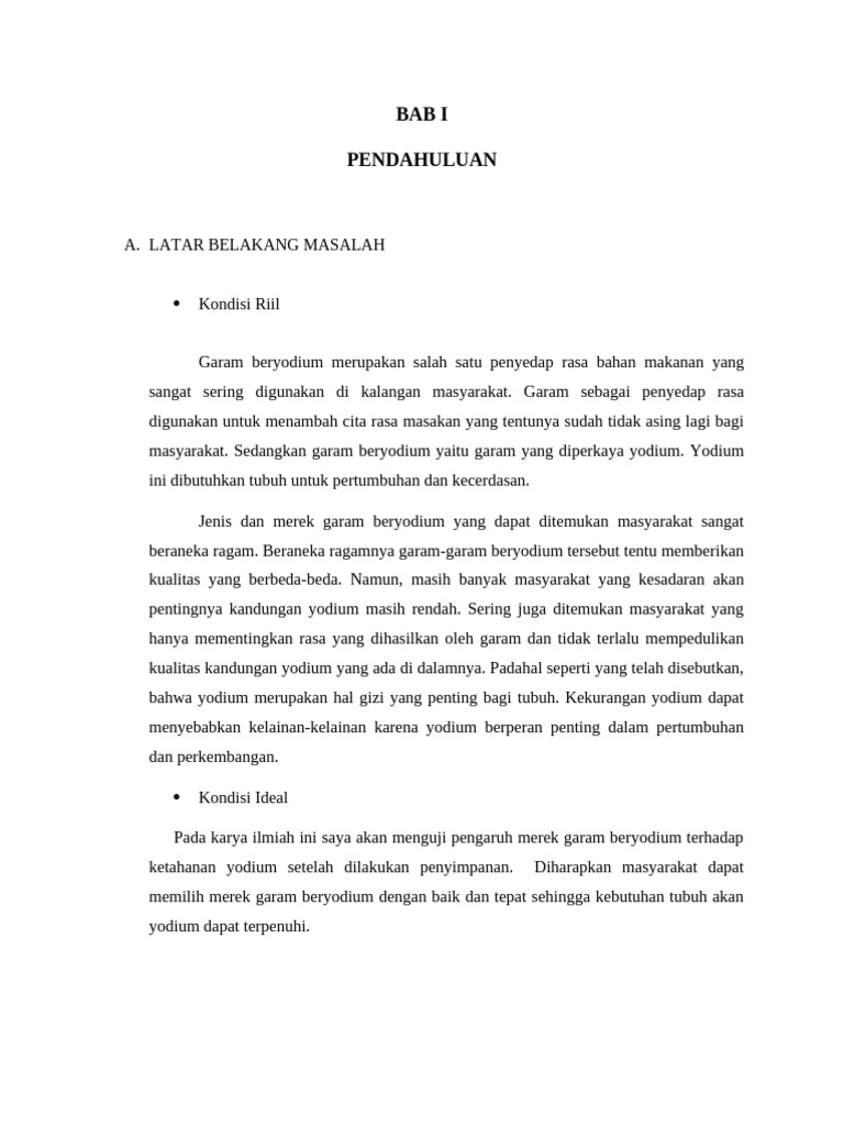 Pengaruh Merek Garam Beryodium Terhadap Yodium | PDF