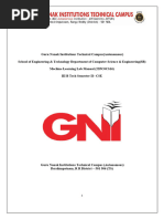Machine Learning Lab Manual R22 CSE | PDF | Regression Analysis ...